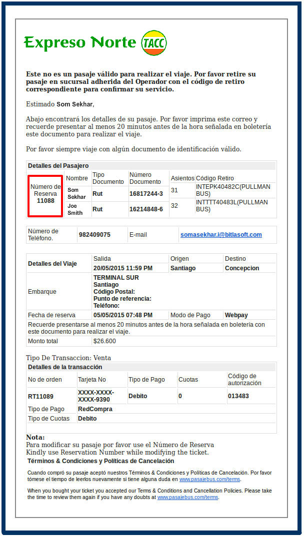 North Express | Official site Express Buses North